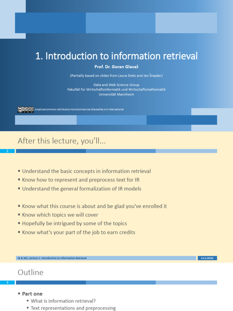 1 Introduction To IR | PDF | Information Retrieval | Word