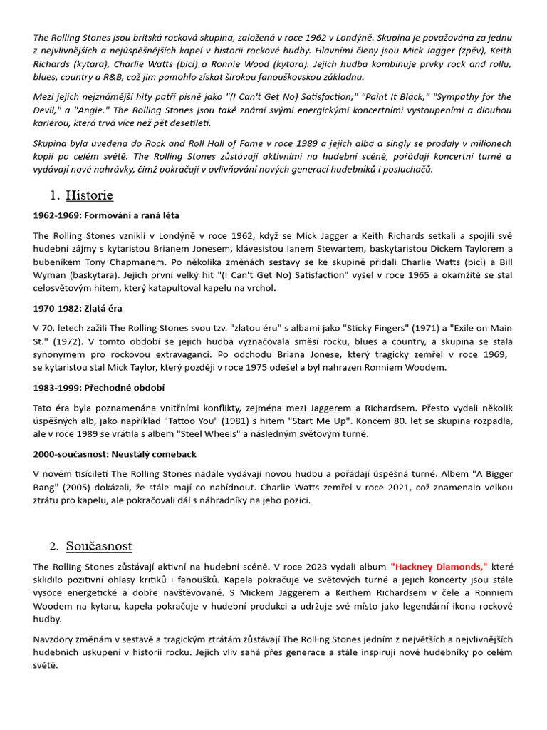 The Rolling Stones - Text | PDF