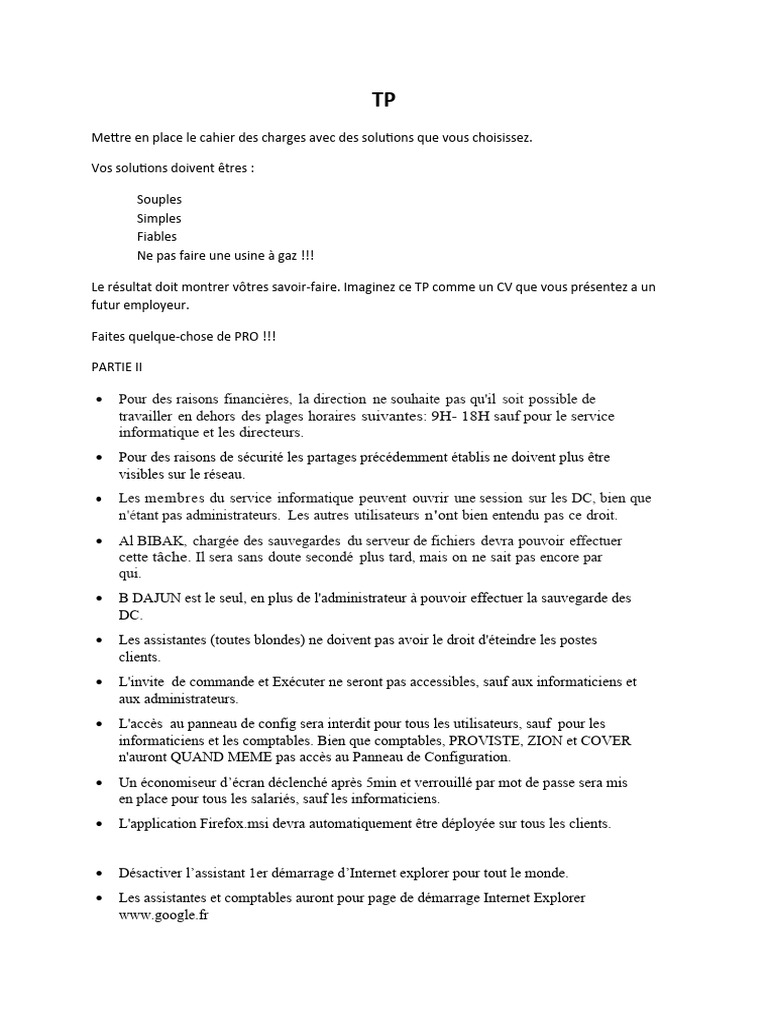 TP Administration 2 | PDF | Informatique | Mot de passe