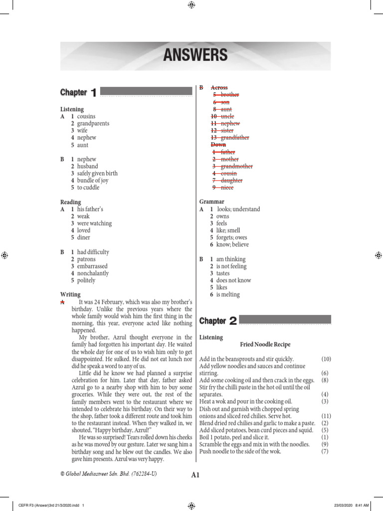 CEFR F3 Answers | PDF | Laptop | Apple Inc.