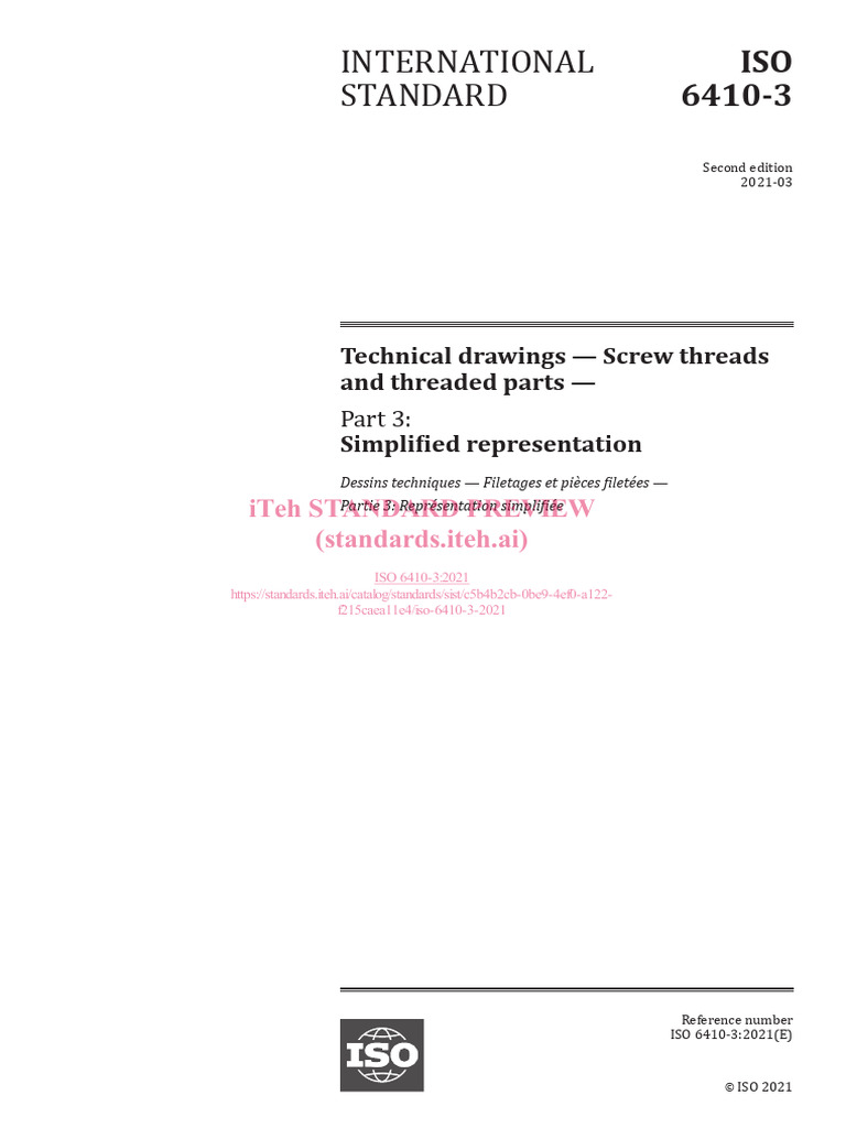 ISO-6410-3-2021 | PDF | Screw | International Organization For ...