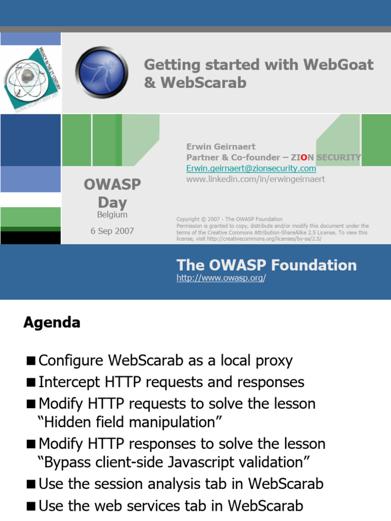 WebGoat-WebScarab | Download Free PDF | Free Content | Social Information Processing