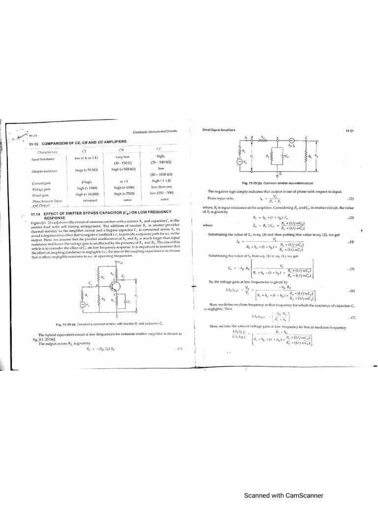 RC Coupled Amplifier | PDF