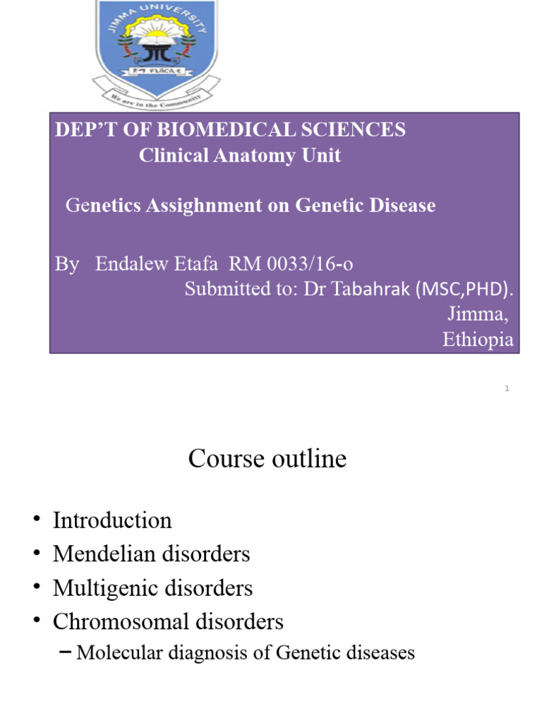 Genetic Disorders Pdf Genetic Disorder Mutation