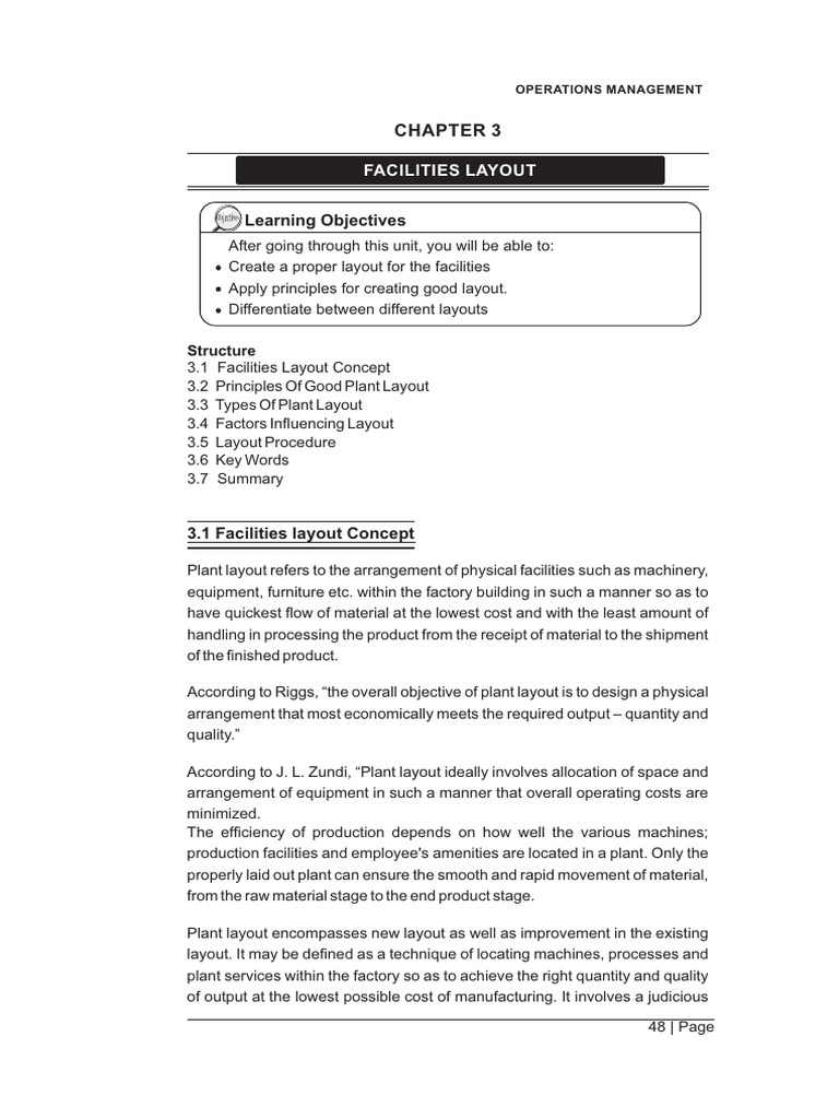 Unit 3 | PDF | Operations Management | Page Layout