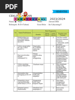 Contoh Ceklis Penilaian Anak TK | PDF | Karier & Perkembangan