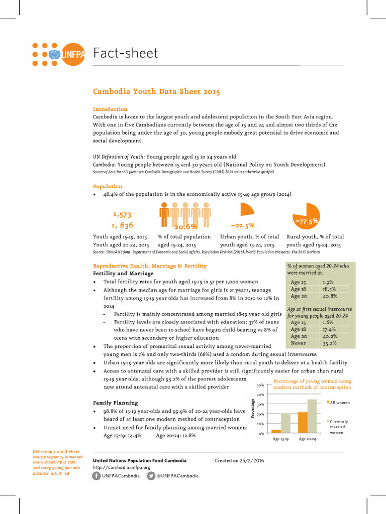 Flyer Cambodia Youth Factsheet Final Draft (Approved) | PDF