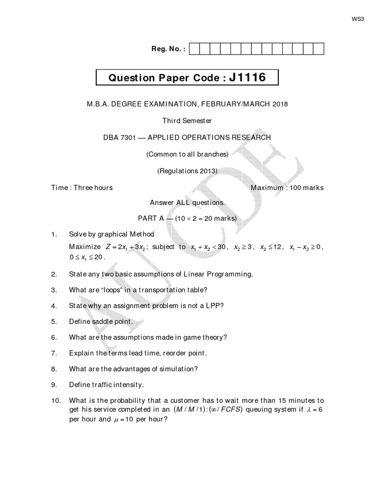 Aor | Download Free PDF | Applied Mathematics