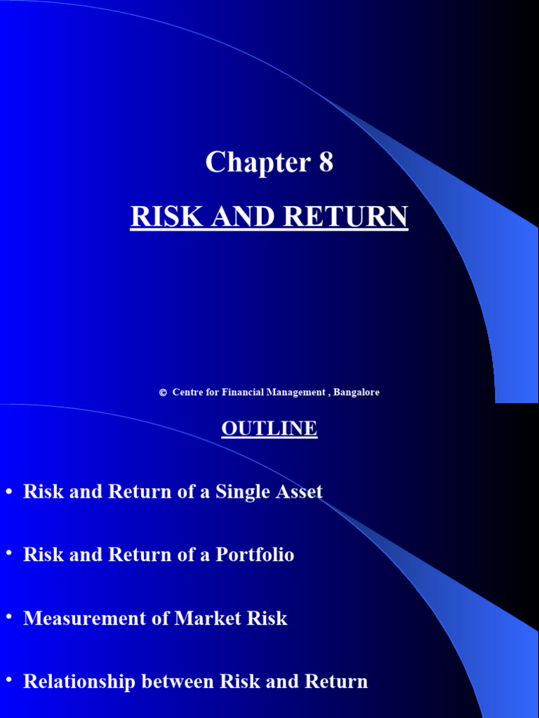 Chapter 8 Risk and Return | PDF | Financial Risk | Beta (Finance)