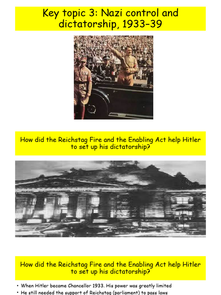 L22 How Did Hitler Set Up His Dictatorship1 | PDF | Germany | World Politics