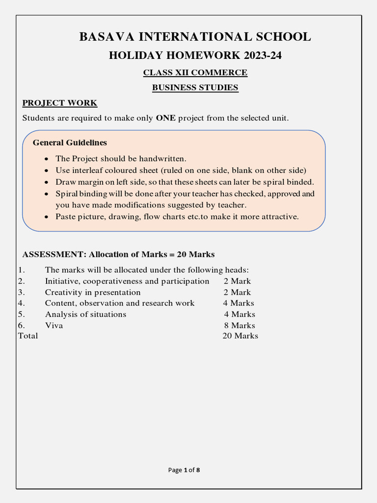 Project Work Busness Studies 2023-24 | PDF | Retail | Product (Business)