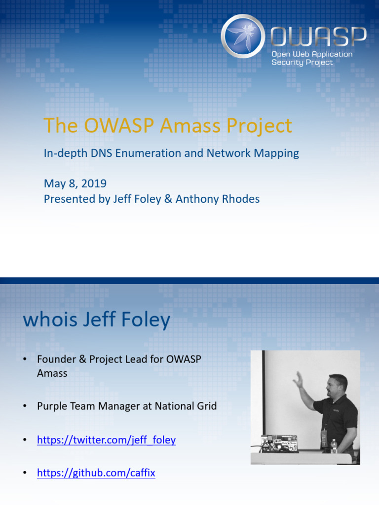 OWASP Amass Rochester 2019 | PDF | Domain Name System | Internet