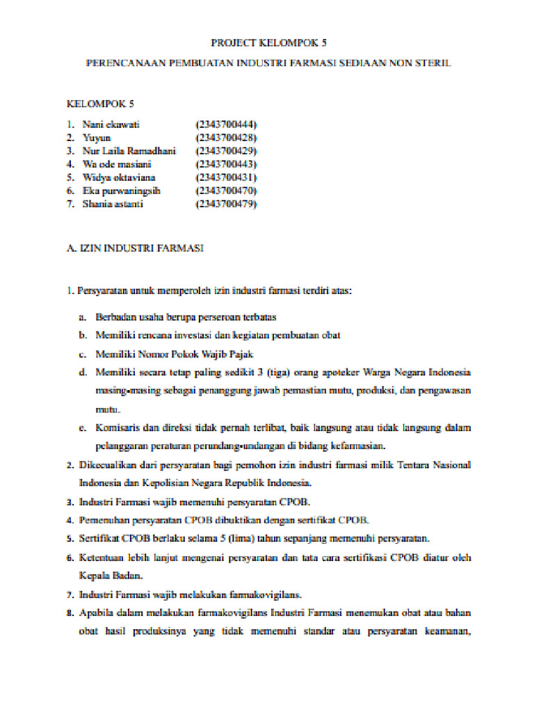 Project Kelompok 5 | PDF