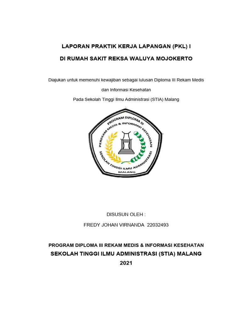 Laporan PKL di RS Reksa Waluya Mojokerto | PDF