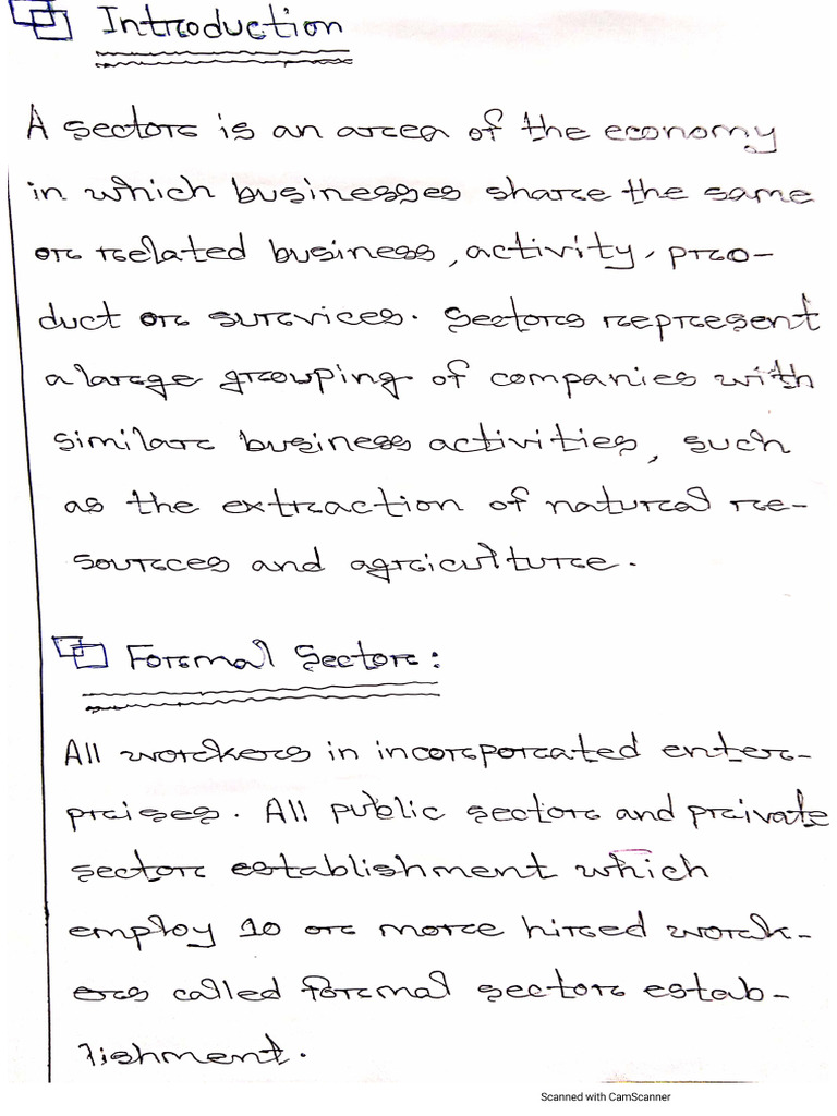 Formal and Informal Sector | PDF