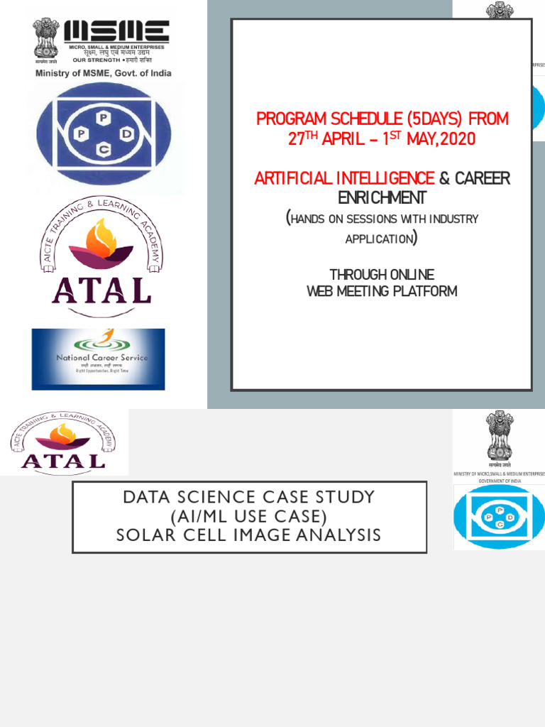 Day 4 - Case Study - Solar Cell Image - Analysis | PDF | Artificial ...