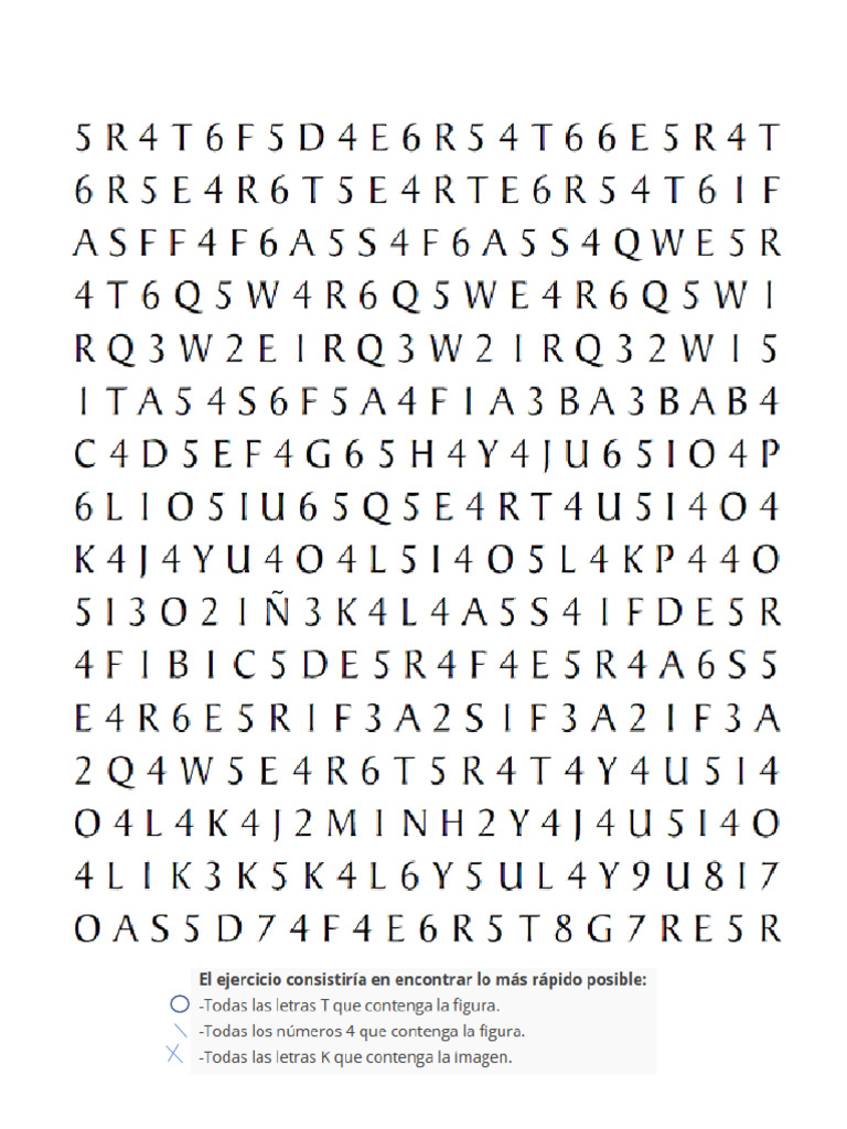 Ejercicios de Atencion | PDF