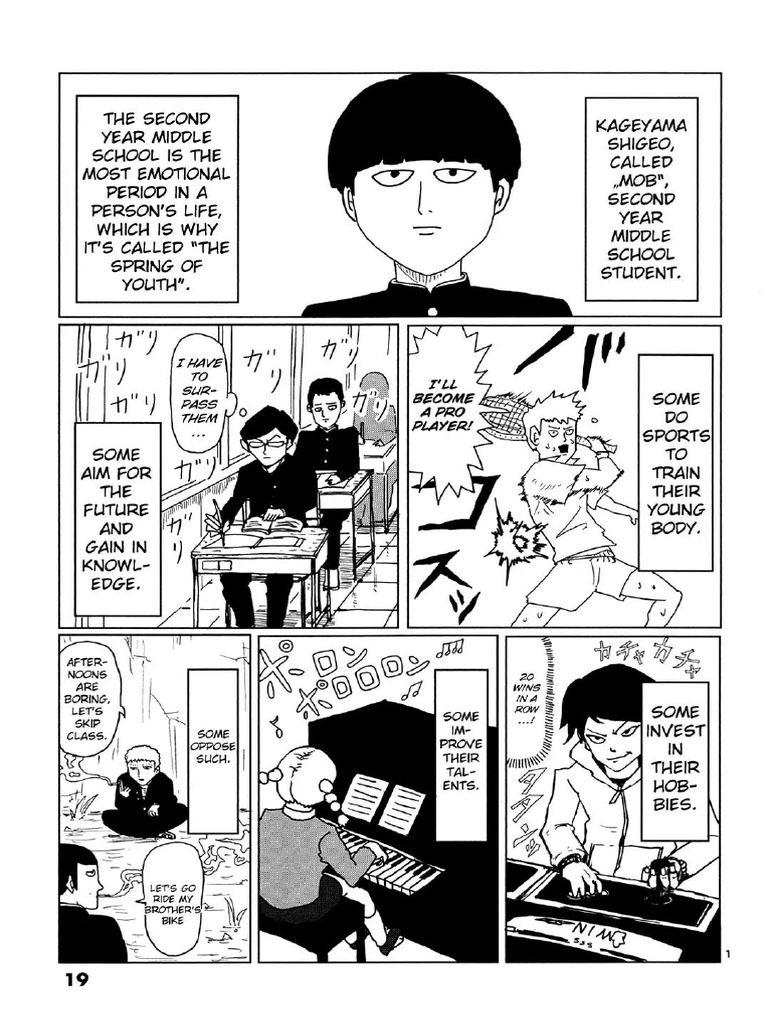 Mob Psycho Chapter 2 | PDF