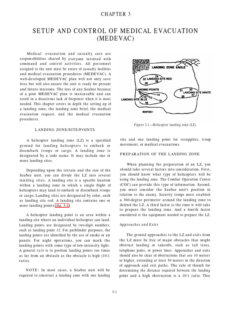Setup and Control of Medical Evacuation | PDF | Helicopter | Wound