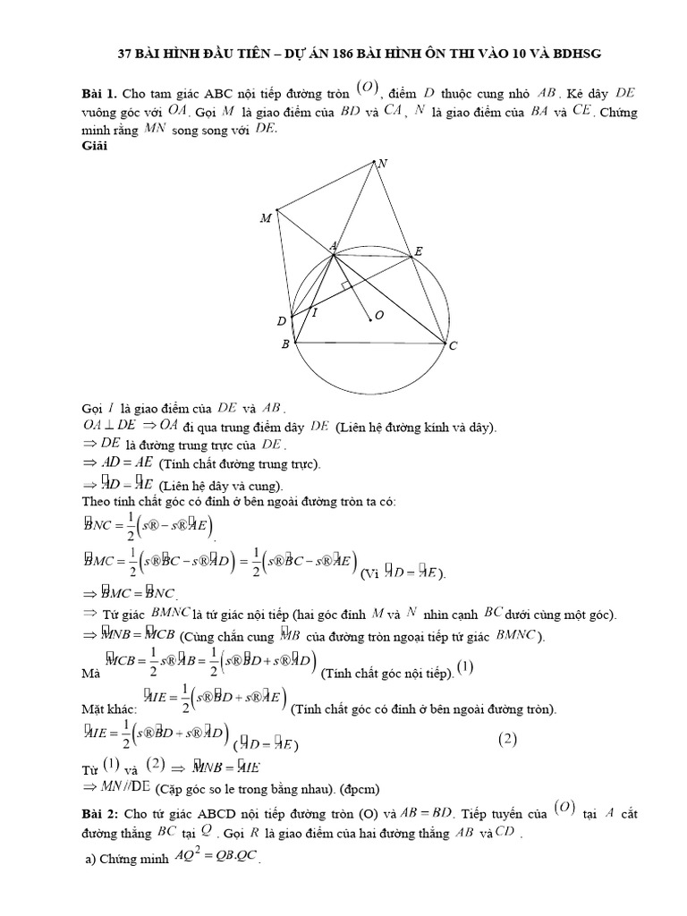 37 BÀI HÌNH ĐẦU TIÊN | PDF