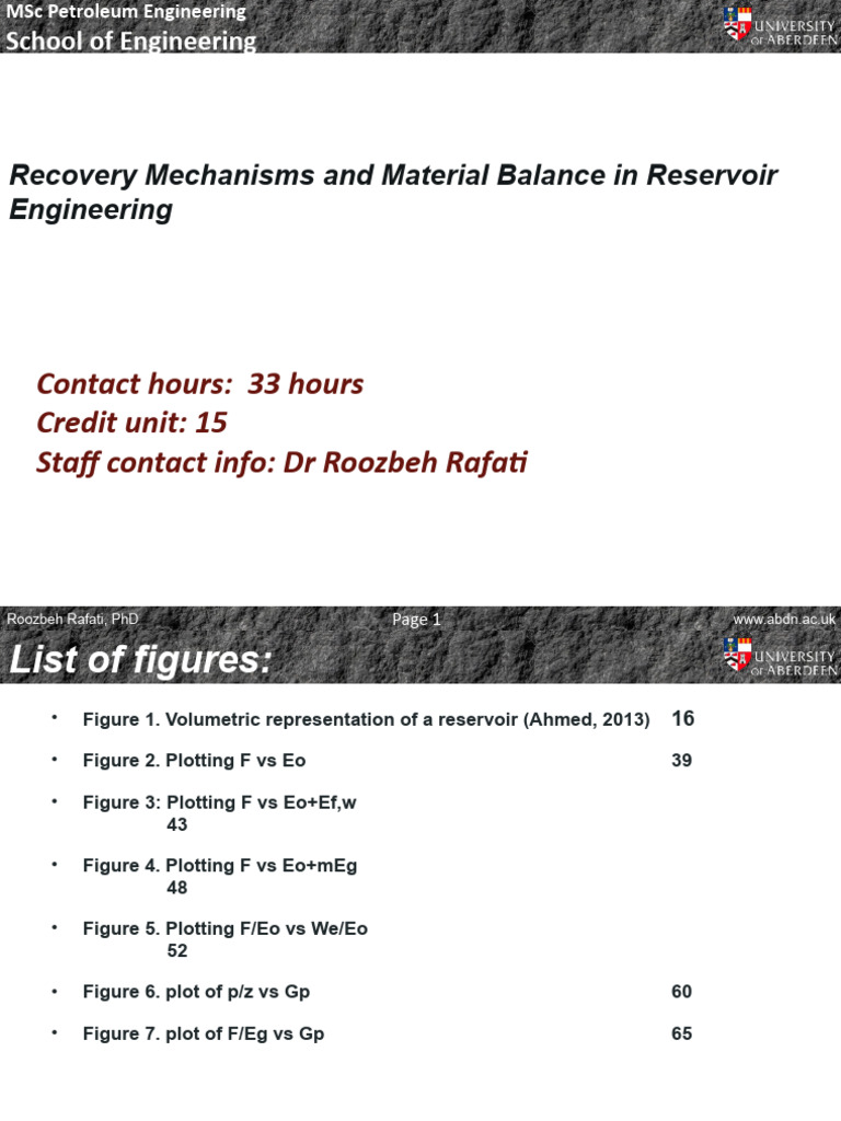 Volumetric and Material Balance | PDF | Petroleum Reservoir | Barrel (Unit)