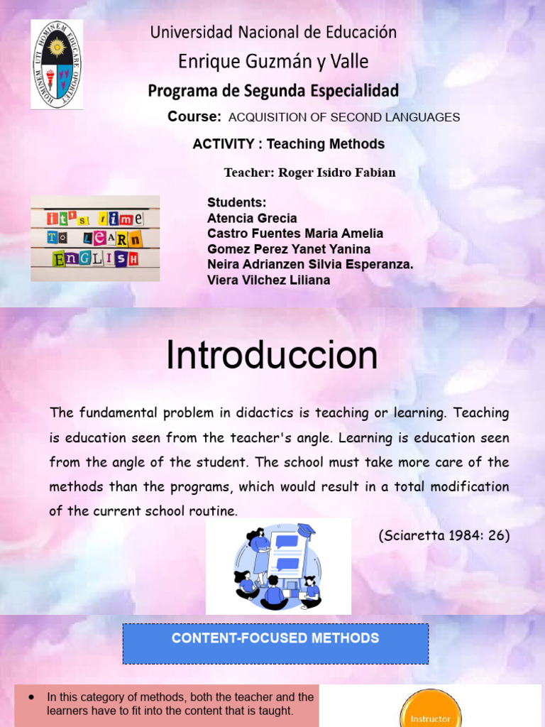 Teaching Methods | PDF | Project Based Learning | Inquiry Based Learning