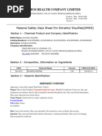 DMSO Health and Safety Information | PDF | Dimethyl Sulfoxide | Toxicity