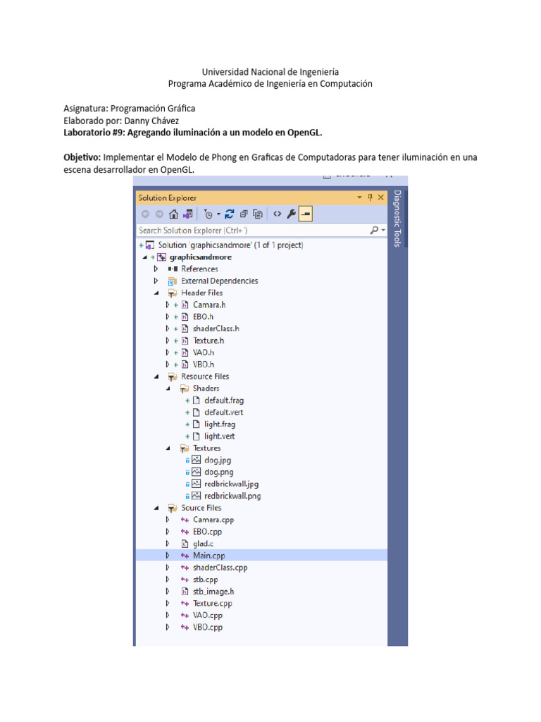 Laboratorio #9 - OpenGL - Programacion Grafica 2024 | PDF | Shader | Computer Programming