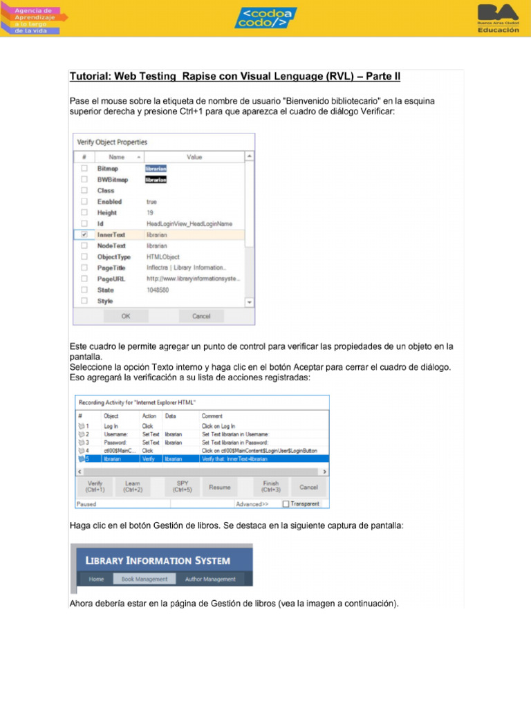 Unidad 15 - Tutorial Rapise 2 | PDF