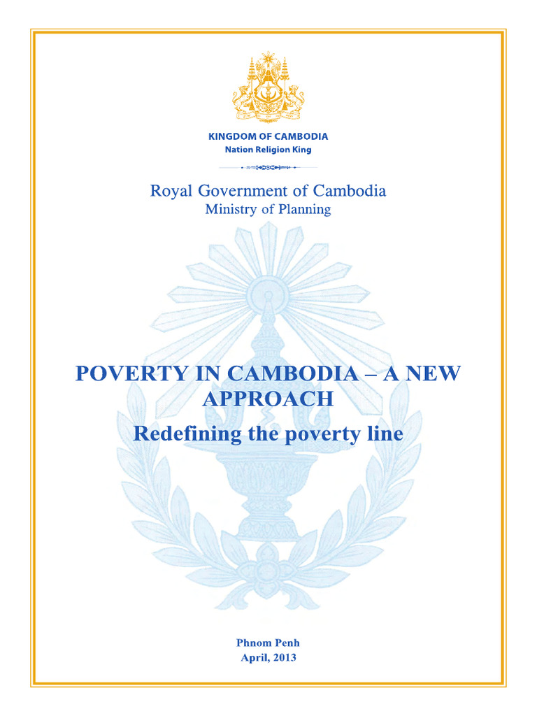 Final Povertyin Cambodia 1 May 13 | PDF | Poverty Threshold | Poverty
