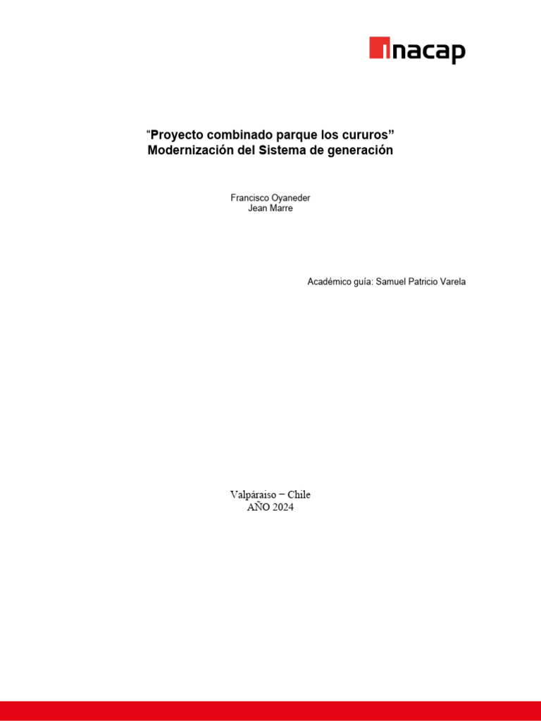 Optimización Energética Parque Los Cururos | PDF | Energía eólica ...