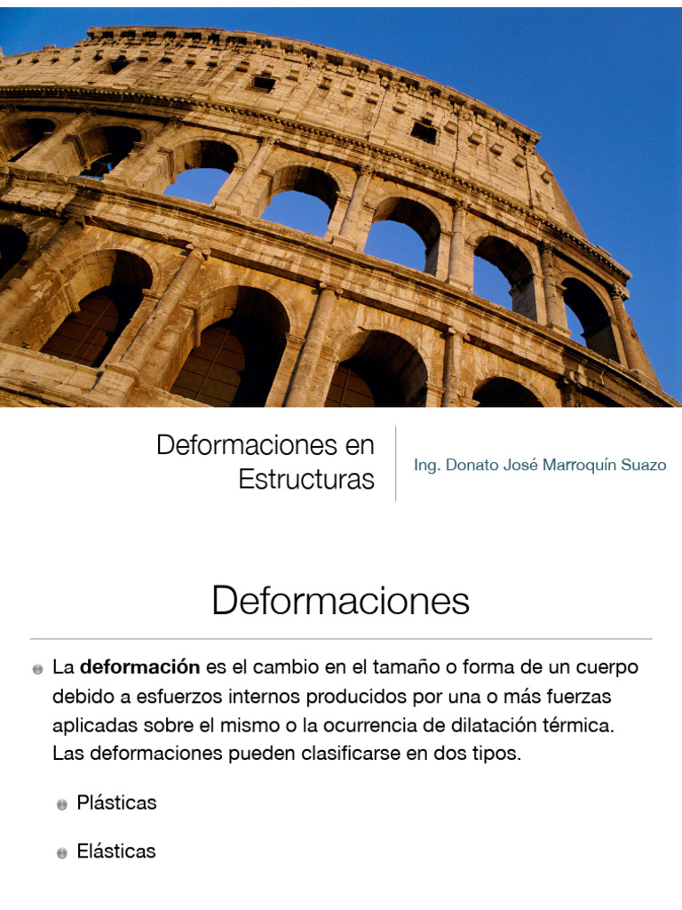 Deformaciones | PDF | Deformación (ingeniería) | Ingeniería mecánica