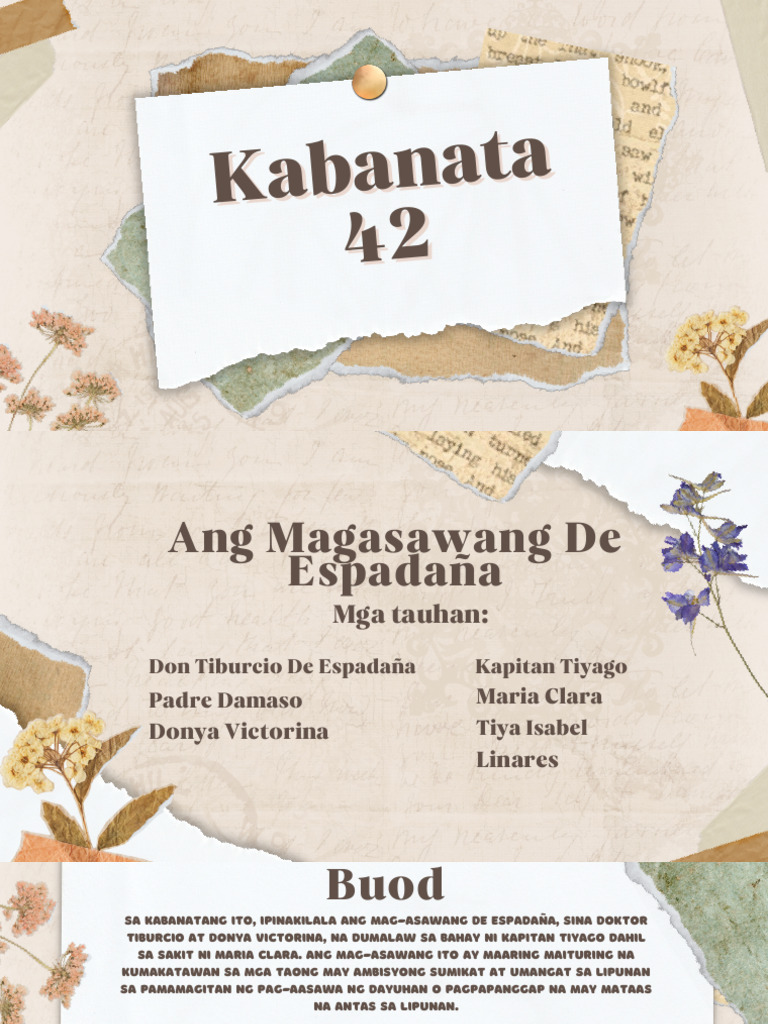 Filipino noli me tangere kabanata 42 descriptions | PDF