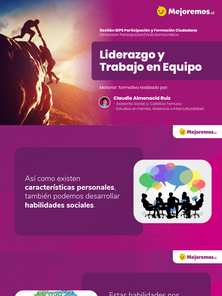 Taller Liderazgo y Trabajo en Equipo 1º y 2º medio | Descargar gratis ...
