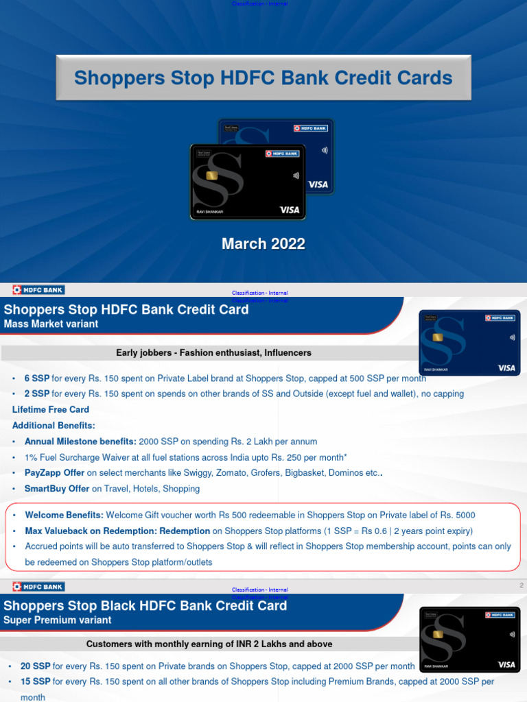 Shoppers Stop HDFC Bank Credit Card (2) (1)-1 | Download Free PDF ...