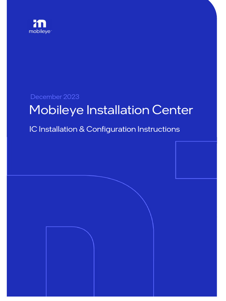 Mobileye IC - Installation & Configuration Instruction v1.6 | PDF ...