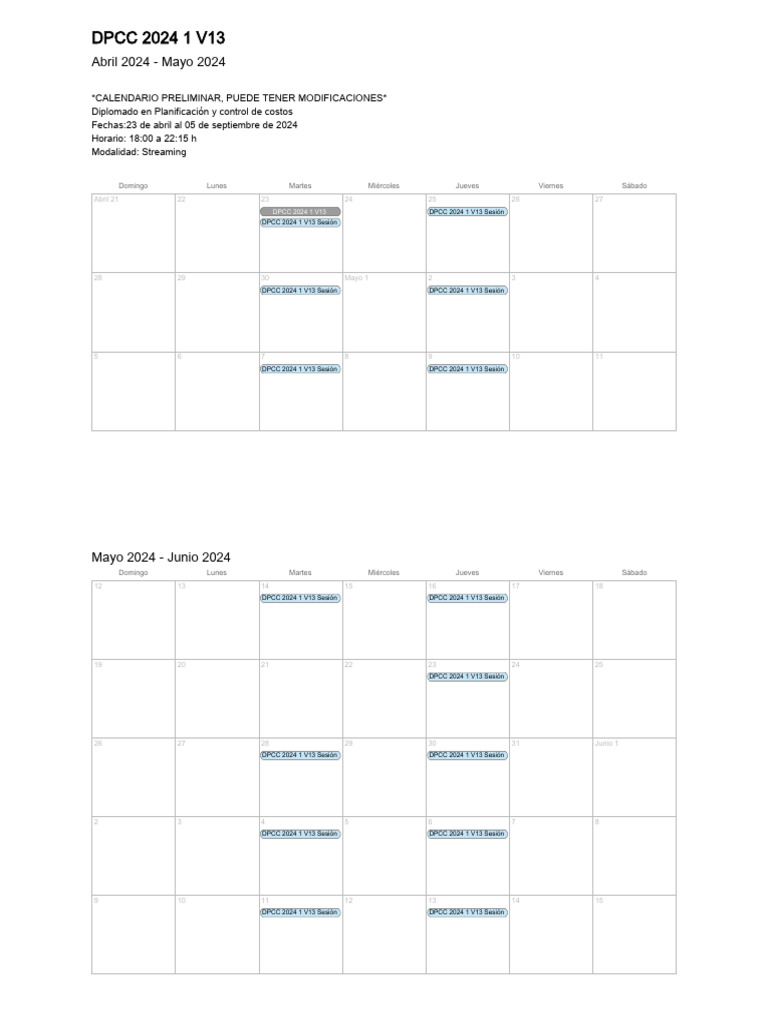 DPCC 2024 1 V13 (Preliminar) | PDF | Tecnología