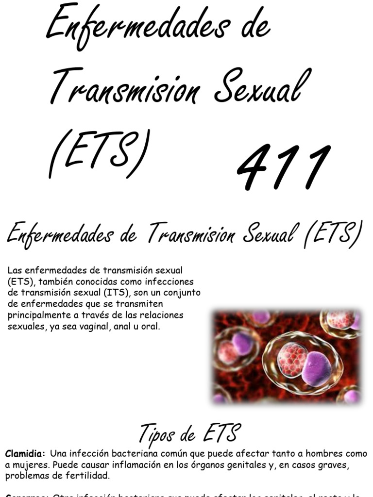 Ets | PDF | Infección transmitida sexualmente | Especialidades Medicas