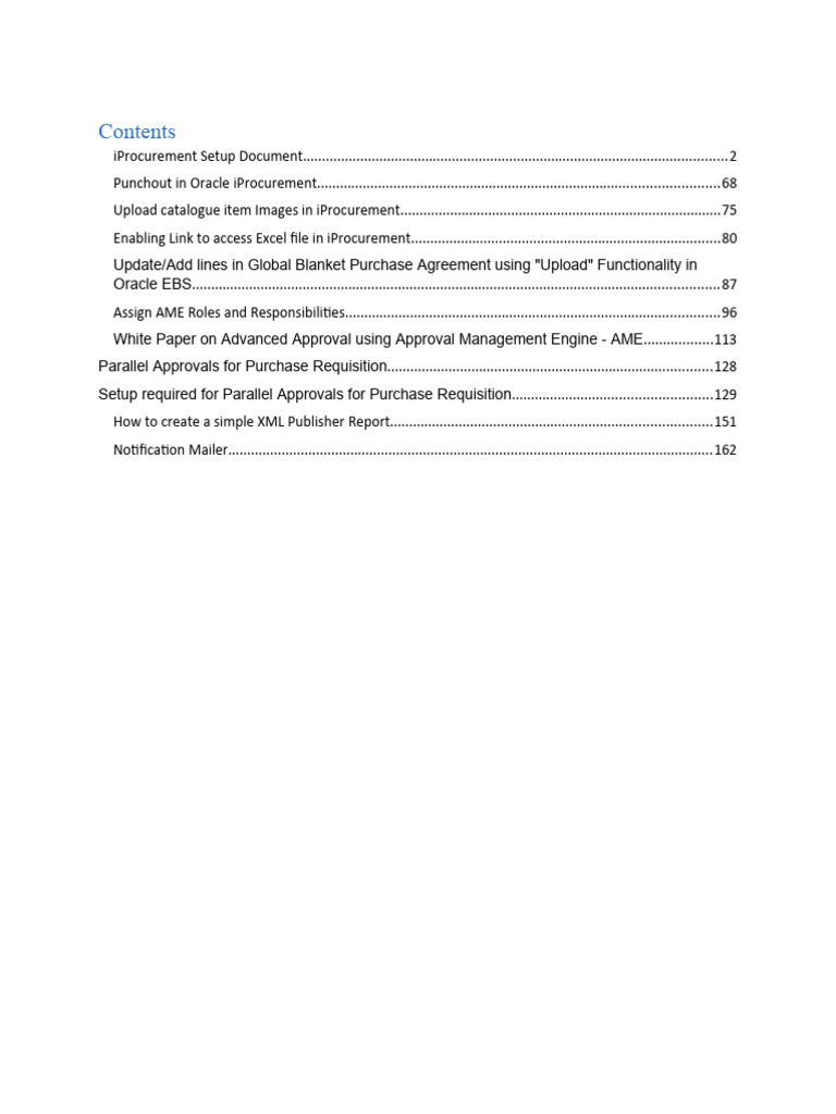 Iprocurement Setup Document and AME | PDF | Procurement | Microsoft Excel