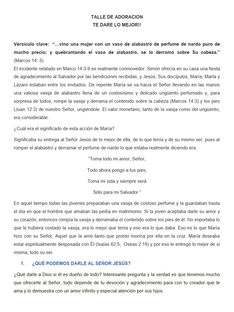 Te Dare Lo Mejor | Descargar gratis PDF | Amor | María, madre de Jesús