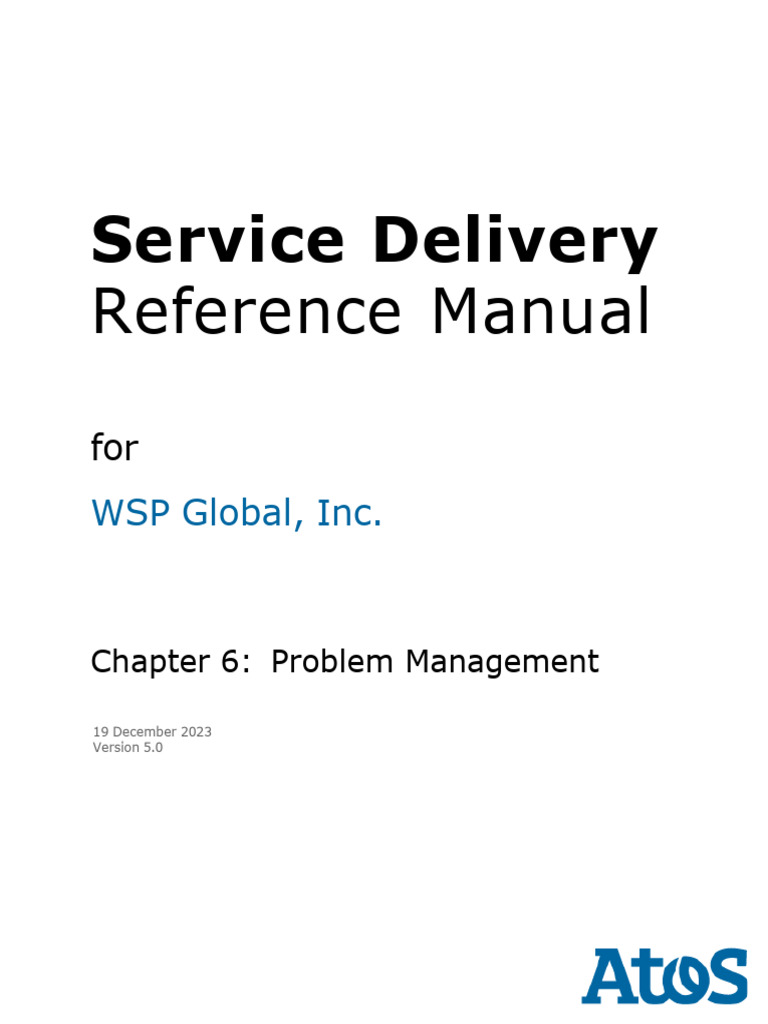 Ch06 WSP Problem Management v2023 | PDF | Computing