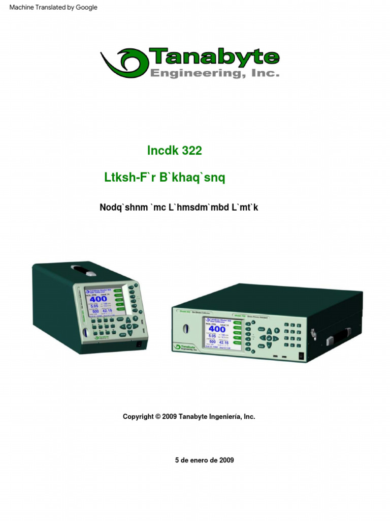 Manual de Operaciones Modelo 322 | PDF | Software | Conector eléctrico