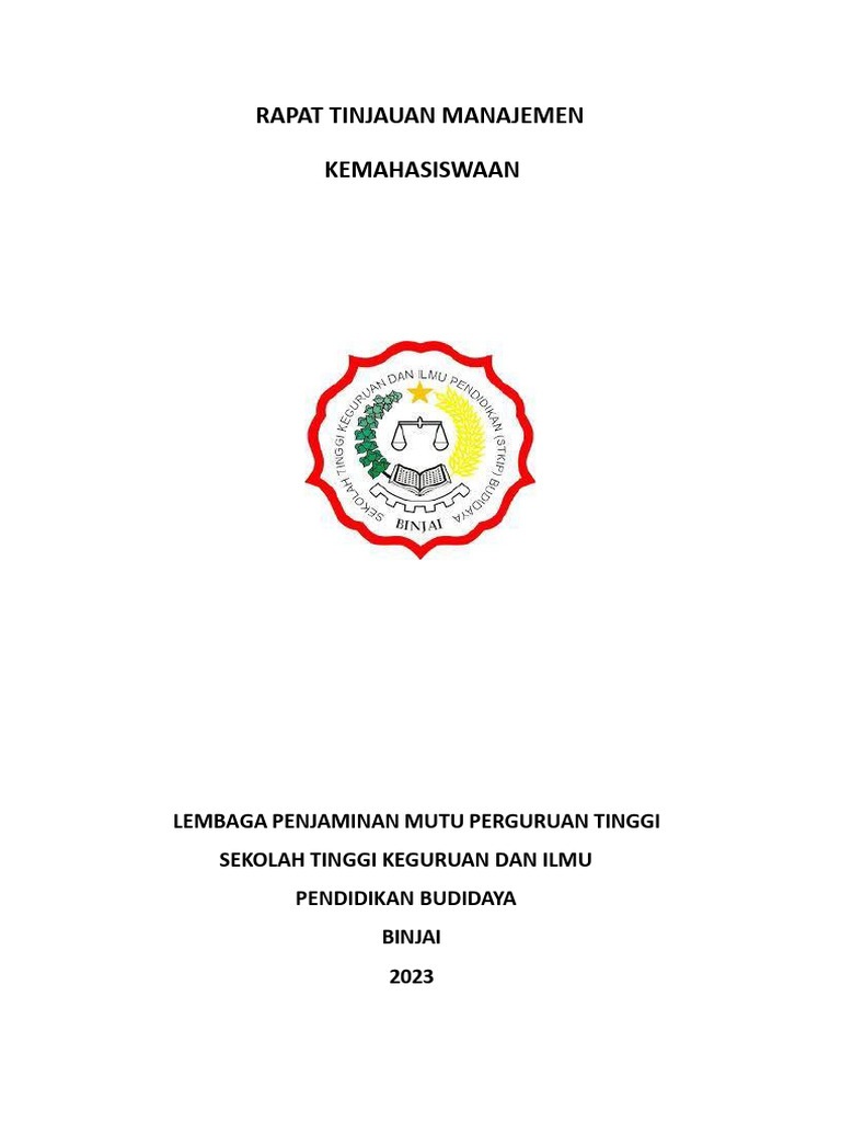 Gabungan RTM Dan RTL Kemahasiswaan | PDF