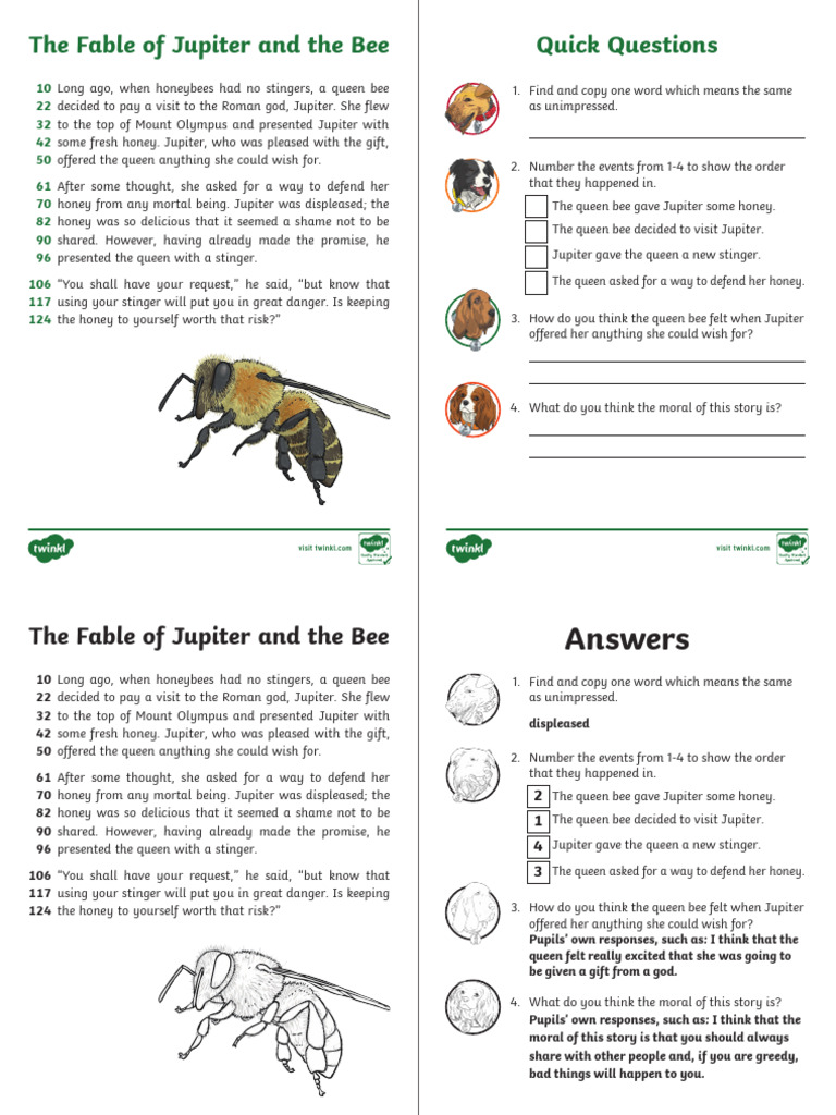 Starter 5 | PDF | Bees | Honey