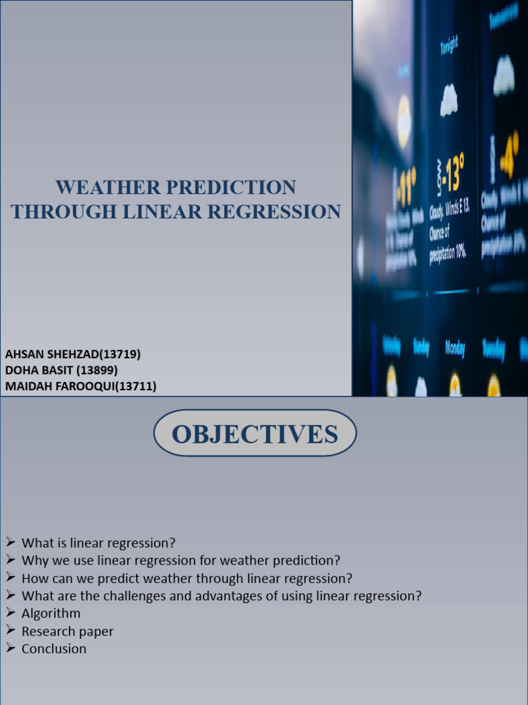 Weather Prediction (DAA) | PDF | Regression Analysis | Linear Regression