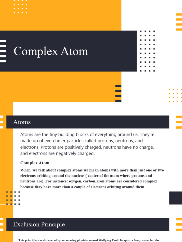 Complex Atom | PDF | Atoms | Electron