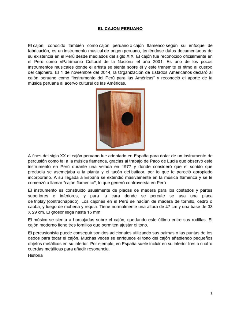 Cajon Quijada Y Cajita Pdf