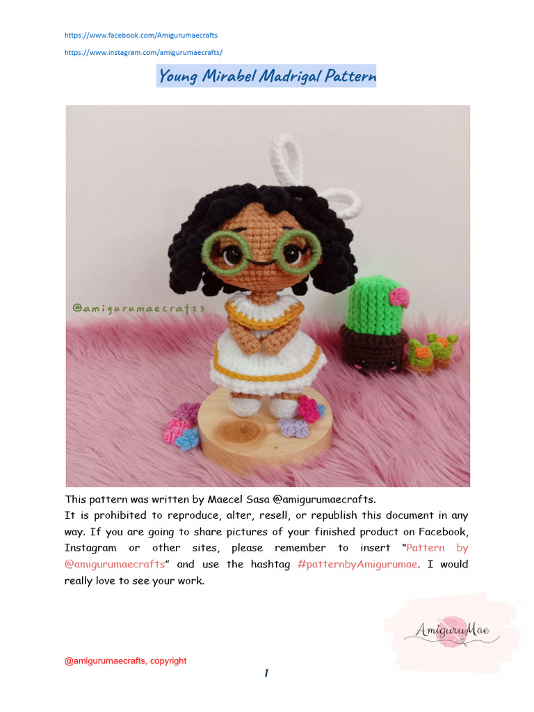 ENCANTO Mirabel Madrigal Pattern | PDF | Crochet | Yarn