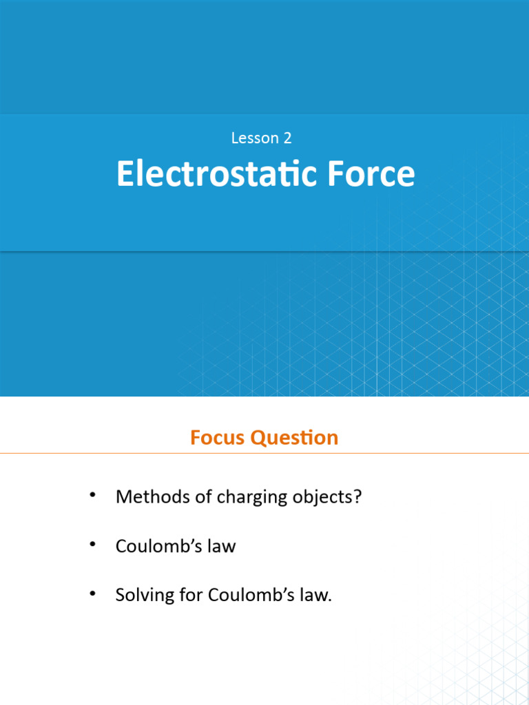 Electrostatic Forces & Coulomb's Law | PDF | Force | Electric Charge