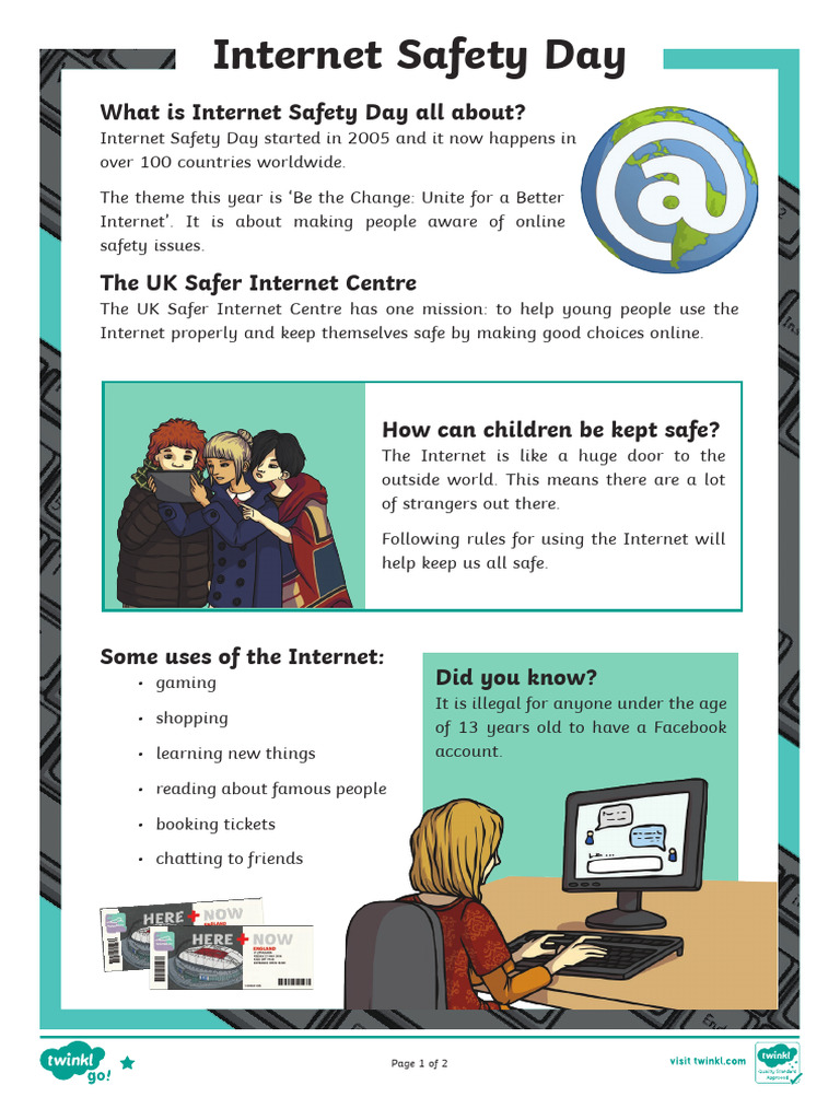 Internet Safety Day Overview and Rules | PDF | Internet | Online And ...